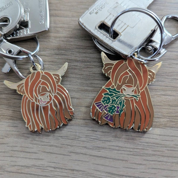 Highland Cow Enamel Pin | Hairy Heilan Coo Badge From Scotland ...