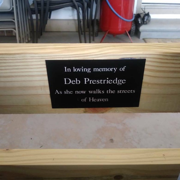 Metal Plaques Sign Marker Metal Name Plates 5x3" Engraved Metal Plaque ...