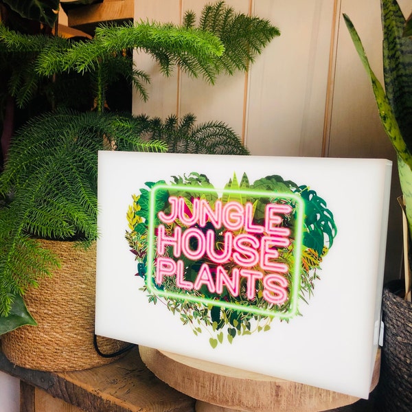 The Canonbury - Fluted Glass Light Box Sign - Etsy