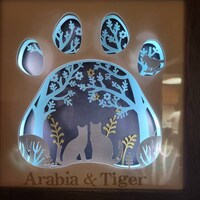 2,3,4 Cats Paw Shadow Box SVG, 3d Papercut SVG, Layered Paper Art ...