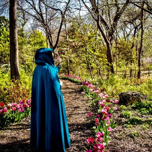 Flare Wool Coat Jacket Black Hooded Cloak Winter Cape Black | Etsy