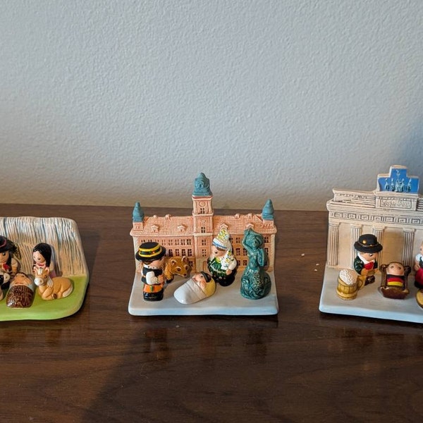 Chinese b Nativity Scene Handmade in Clay 1 Block 3.8x2.2x2.9 High ...