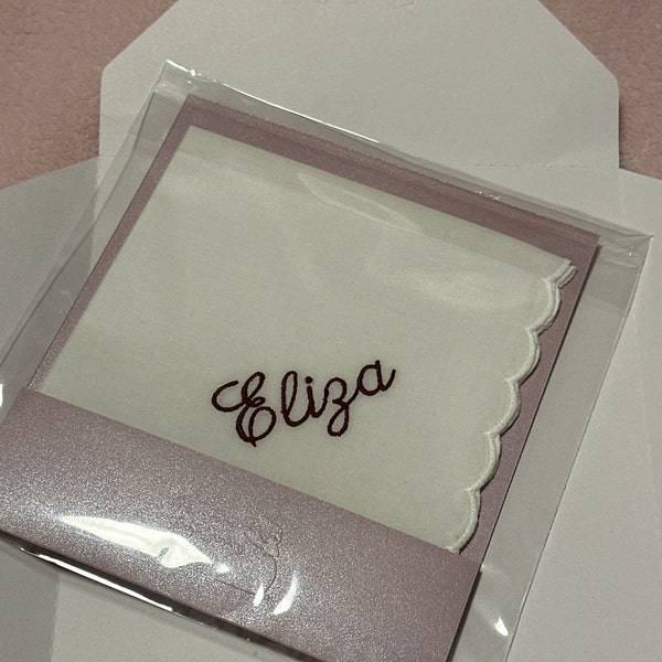 Handkerchief Gift Box, Flat Fold Envelope for Wedding Handkerchiefs ...