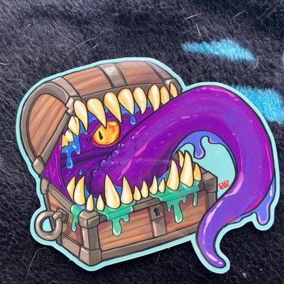 MIMIC D&D Monster Stickers Vinyl Dnd Dungeons and - Etsy