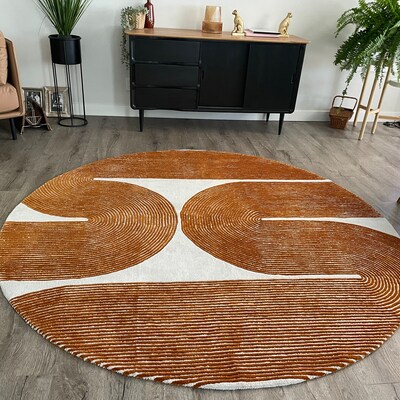 Orla Kiely Bohemian Mid Century Modern Rug MCM Art Deco Personalized ...