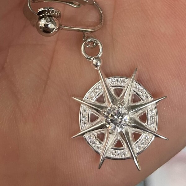 Baldurs Gate 3 Gale Earrings 1:1 Replica 925 Silver With Sparkling Gem ...