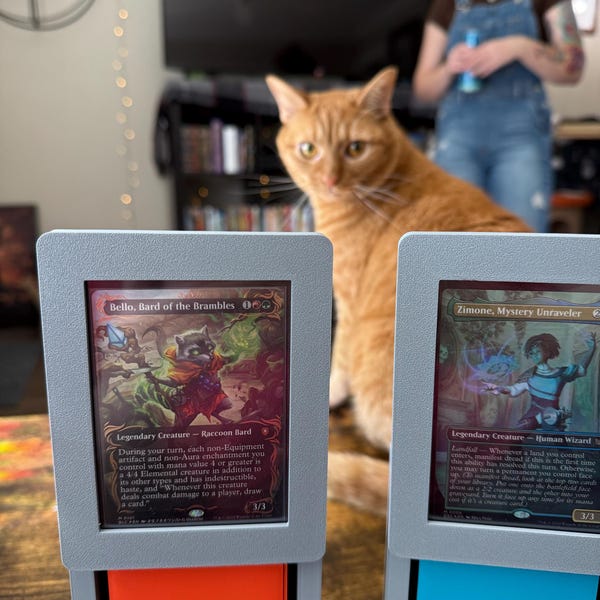 Commander Deck Box With Card Tray and Removable Front Slab - MTG TCG ...