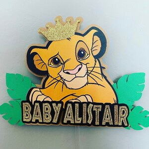 Baby Simba Cake Topper / Ready in 48 Hours / Lion Birthday Cake Topper ...