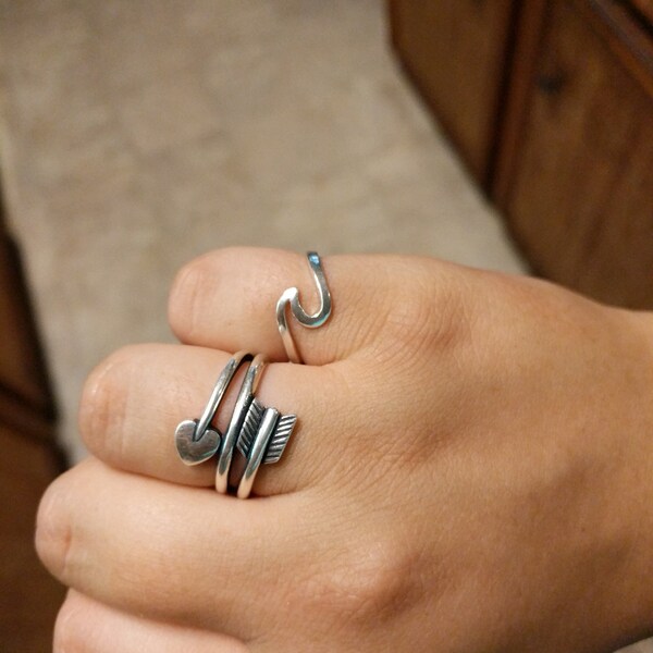 925 Sterling Silver Adjustable Wave Ring- Nalu Ring, Ocean, Wave, Beach Jewelry, Ocean Jewelry ...