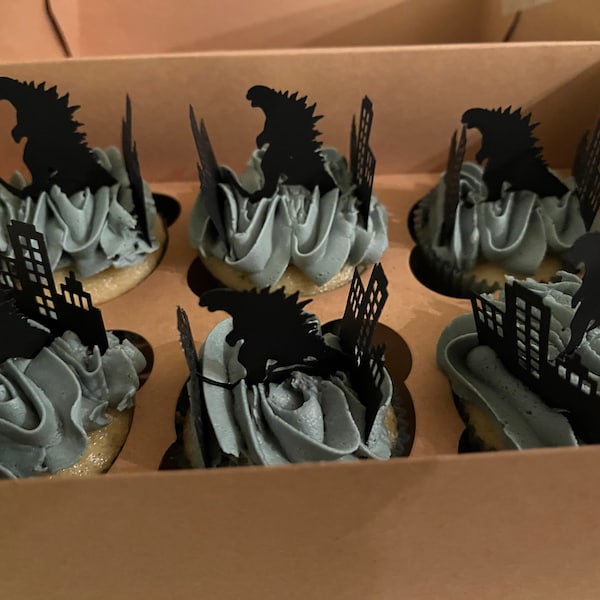 Godzilla Black Paper Plates| Godzilla Party| Godzilla Decorations| King ...