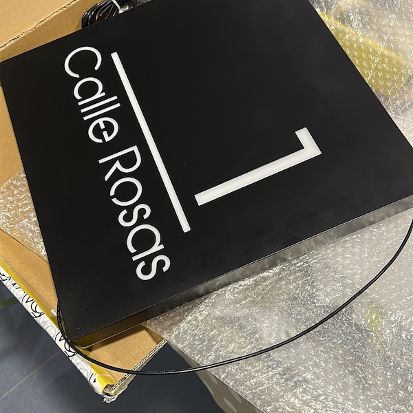 Custom Address Plaque,led House Number,3d Number,illuminated Number ...