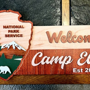 National Park Welcome Sign 3D, Personalized National Park Sign, Custom ...
