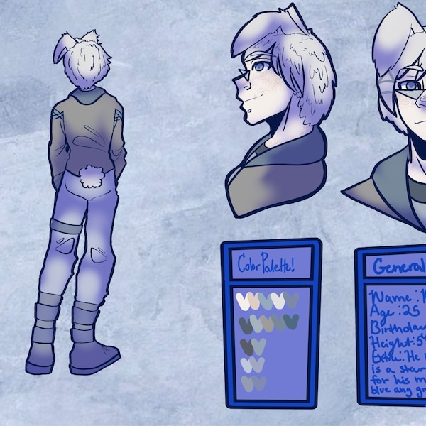 Custom Oc Reference Sheet Information - Etsy
