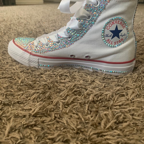 Black Bling Converse WEDDING BLING Custom Bling Converse Birthday Bling ...