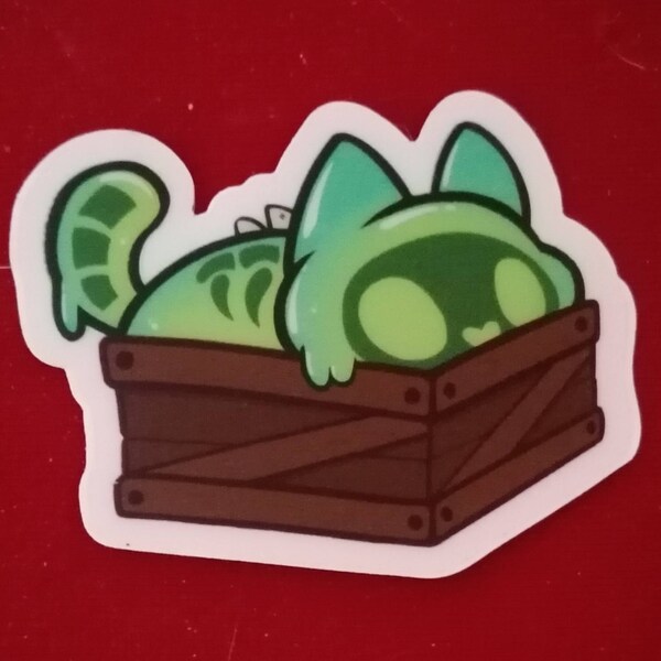 Slime Cat in a Box - Shadowlands World of Warcraft Vinyl Weatherproof ...
