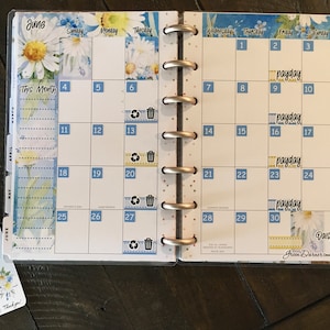Flip Note Date Calendar Planner Stickers Date Covers - Etsy