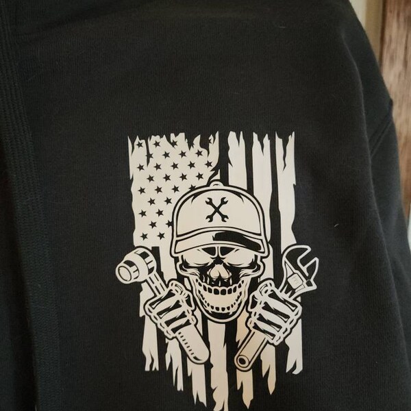 US Skull Mechanic Svg | Mechanic Tools Svg | Repair Tools Svg | Skull ...