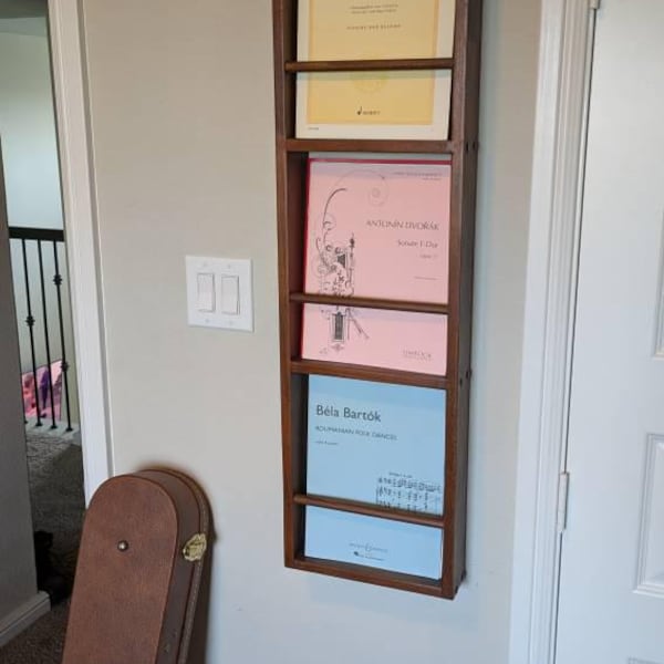 Wall Mounted Magazine Rack, Modern Magazine Display, Magazine Stand for ...