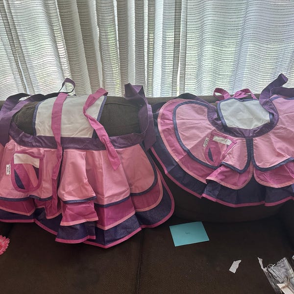 Cute Gray and White Polka Dot Teacher Waist Apron With Pockets and ...