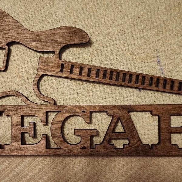 Guitar Name Sign, Nursery Decor, Personalized Wood Sign, Music Gift ...