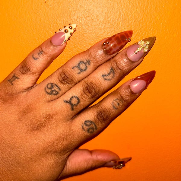 Junk Nails / Pink Junk Nails / Duck Nails / Junk Duck Nails / Press on ...