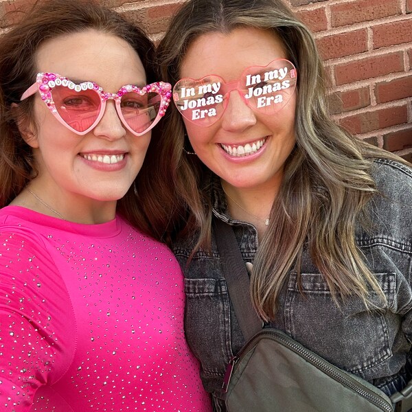 Customizable Bridal & Bachelorette Heart Shaped Sunglasses - Etsy