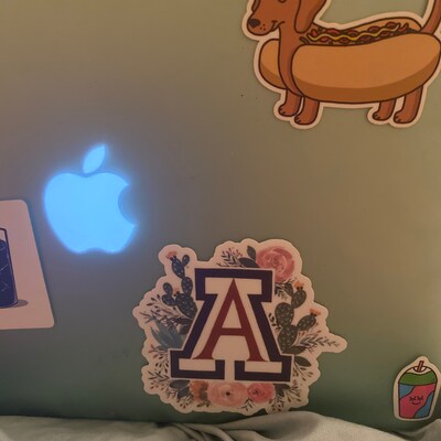 U of A Stickers-vinyl Stickers Watercolor Vinyl Sticker-uofa Decor ...