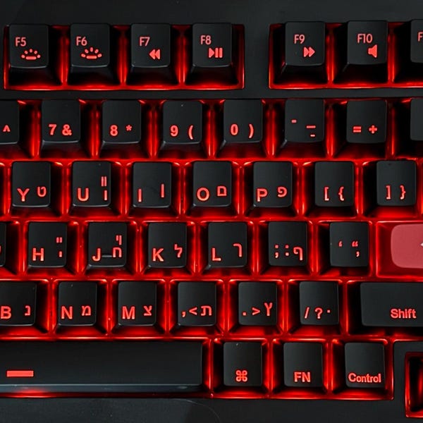 English & Japanese Dual Languages Backlit Keycaps Set for Mechanical ...