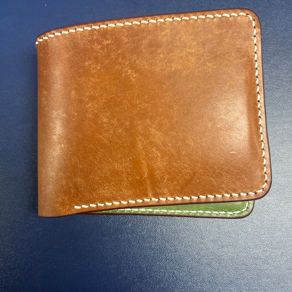 Handmade Leather Bifold Wallet Men – Personalized Slim Wallet – Custom ...
