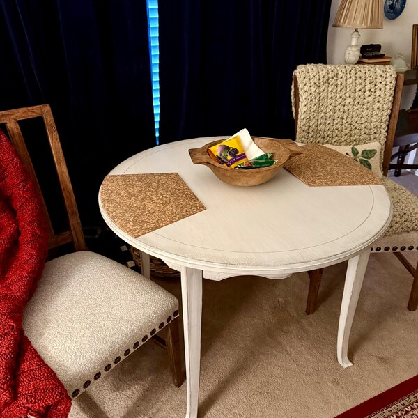 Portugal Cork Table Mats Placemats Set, Rectangular, Stain Heat Water ...