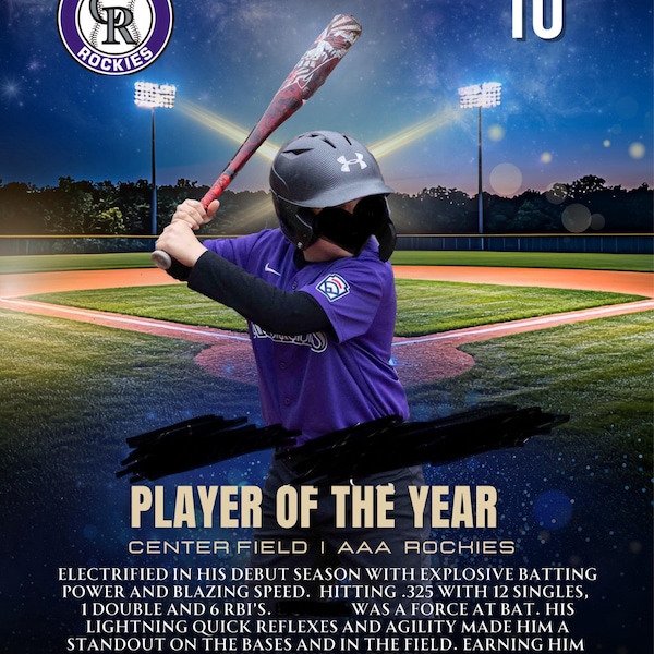 Custom Trading Cards Canva Template Custom Sport Cards Kids Sport Card ...