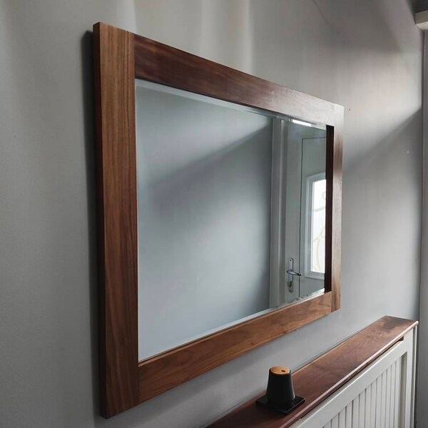 Solid Walnut Canvas Float Frame | Handcrafted Wood Floating Frame - Etsy UK