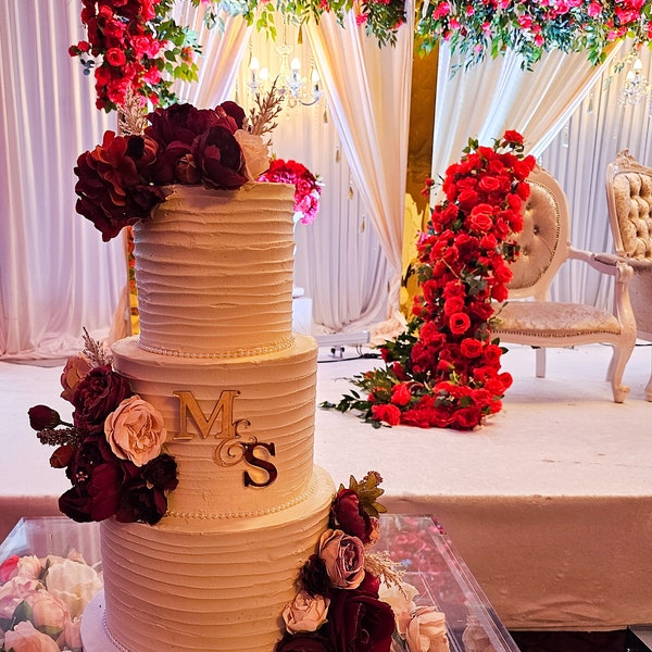 Double Initial Cake Charms | Wedding Initials | Personalised | Various ...