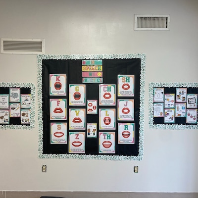 Speech Therapy Room Decor / Bulletin Board Decorations Muted Boho ...