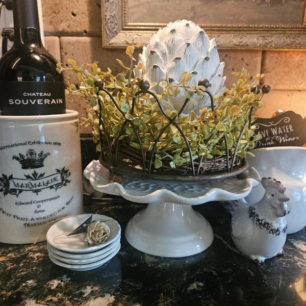 Antique Schoolhouse Scissor Holder / Scissors / Carrier / Caddy ...