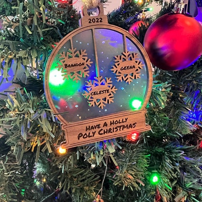 Personalized Polyamory Ornament Have a Holly Poly Christmas 2023 - Etsy