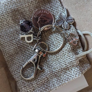 Wren Farthing Coin and Bird Key Ring or Clip, Choose Coin Year 1937 ...