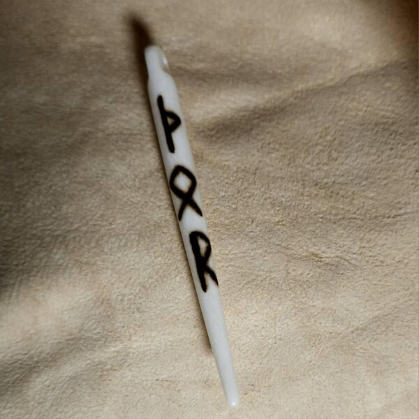 5pc 4" Bone Needle Pendants, Nalbinding, Bone Spikes, Carved Bone Beads ...