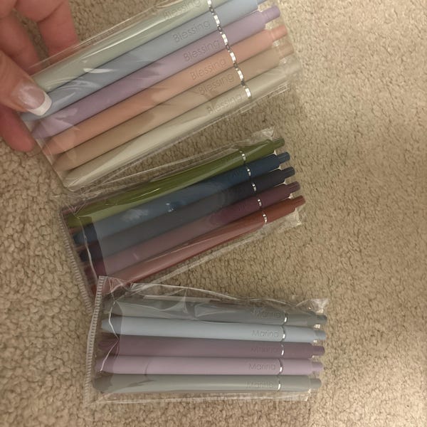 Custom Pens｜personalized Pens｜set of 6 Custom Engraved Soft Touch Pens ...