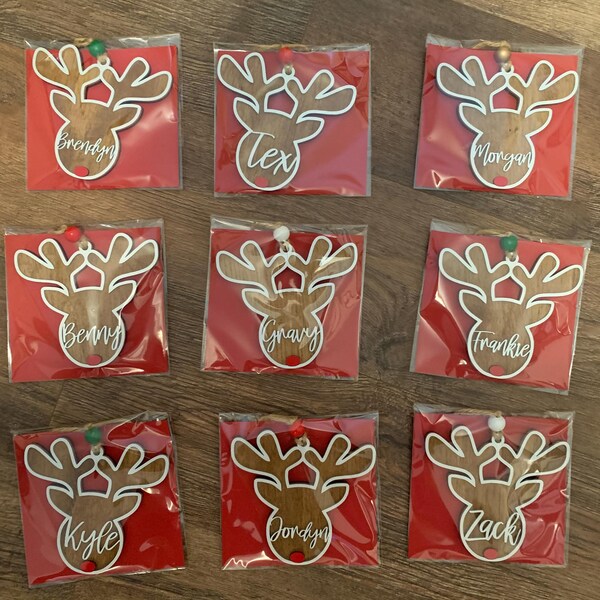 Custom 3D Stocking Tag, Custom 3D Ornament, Personalized Stocking Tag ...