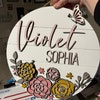 Floral Milestone Sign, SVG FILE Glowforge Flowers - Etsy