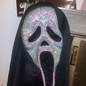 Ghostface Bling Crystal Rhinestone Scream Mask Hot Pink - Etsy