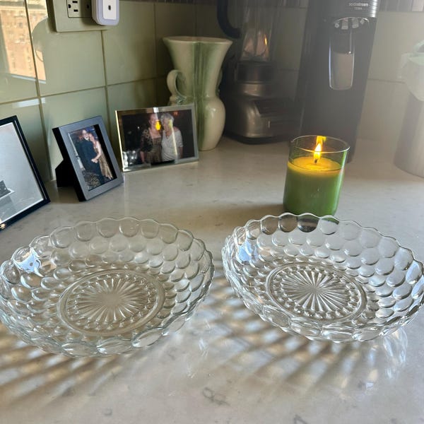 Vintage LE Smith Glass Deviled Egg Server Heritage 567 in Clear - Etsy