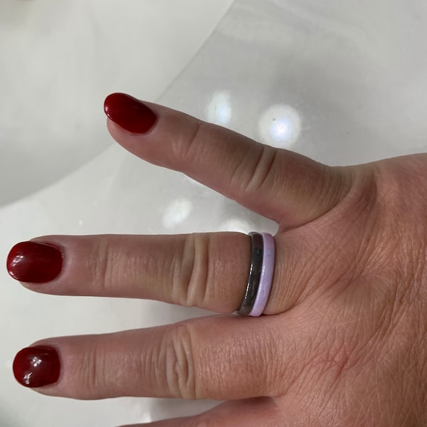 Porcelain Ring Minimalist Ring Ceramic Ring Porcelain Jewellery White ...