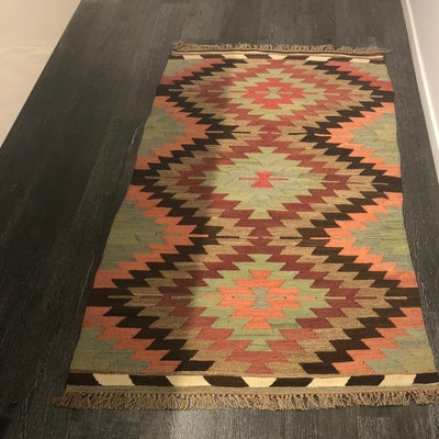 Octagon Small Rug,oushak Octagon Rug, Door Mat Rug,mat Octagon Rug ...