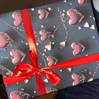 Boho Psychedelic Wrapping Paper Bold, Colourful Art Deco for Mum Garden ...