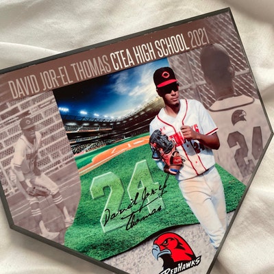 Custom Baseball/softball Home Plate Plaque. Perfect Sport Gift ...