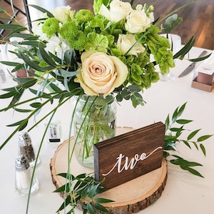 Table Numbers Wedding Table Numbers Rustic Table Decor Wooden Table ...