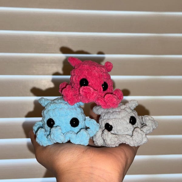 No Sew Mini Dumbo Octopus Crochet Pattern: PDF Plushie Instructions - Etsy