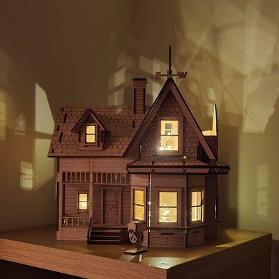 UP House Detailed MDF Model Kit Diy - Etsy